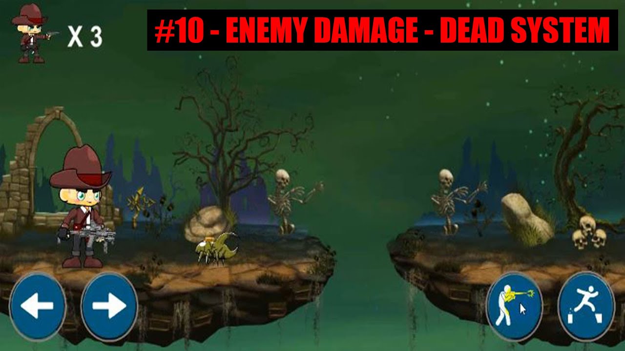 Killing Enemy With Bullet Or Top Jump #10 | Complete 2D Platformer in ...