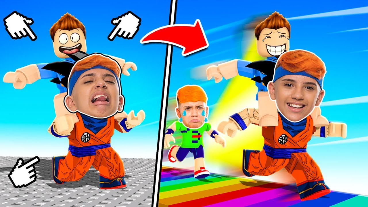USEI MEU AMIGO PARA FICAR SUPER RÁPIDO NA CORRIDA DO ROBLOX!! (Ride ...