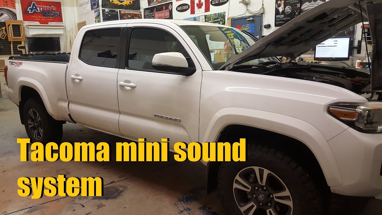 Builds: Toyota Tacoma mini sound system (Factory Head Unit maintained ...