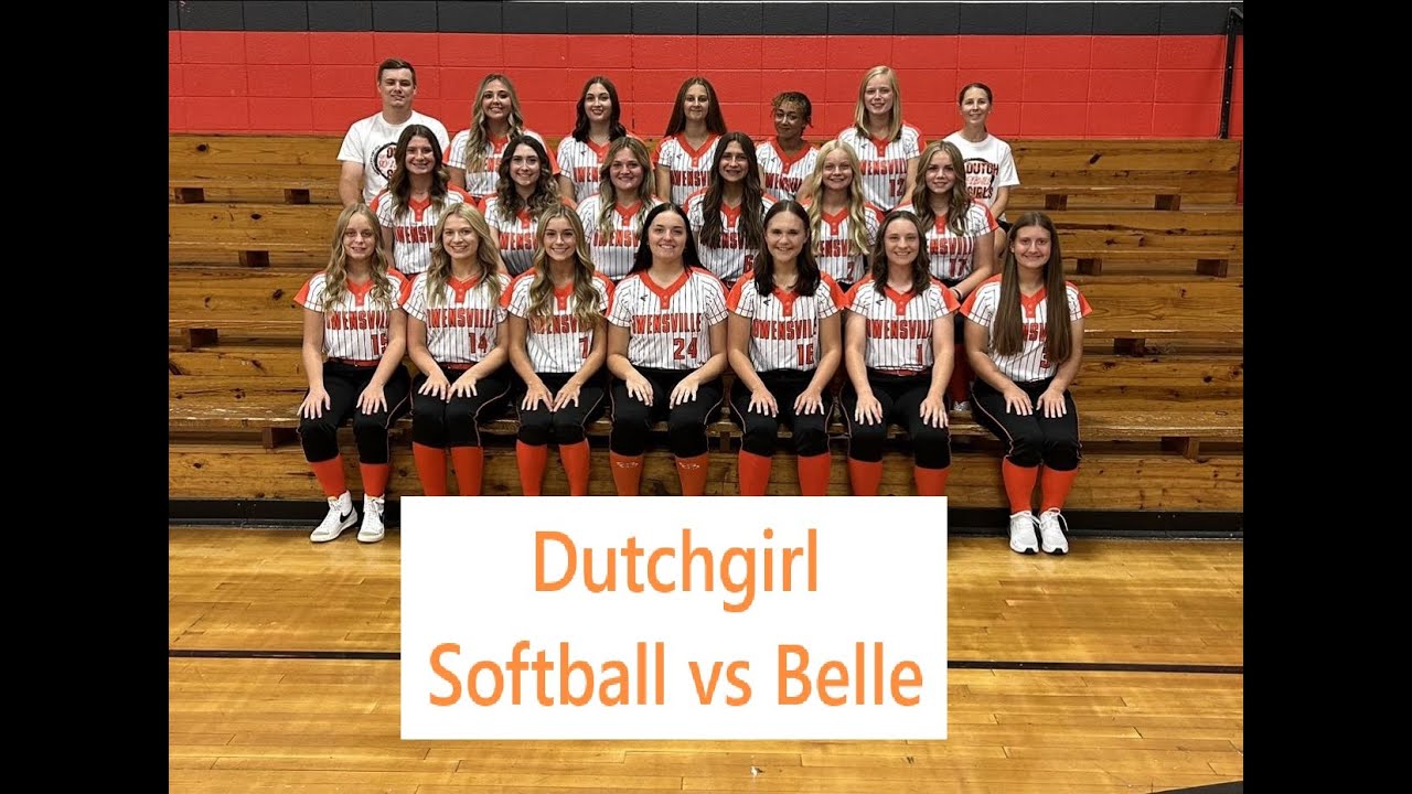 Dutchgirls Softball vs Belle Tigers - YouTube