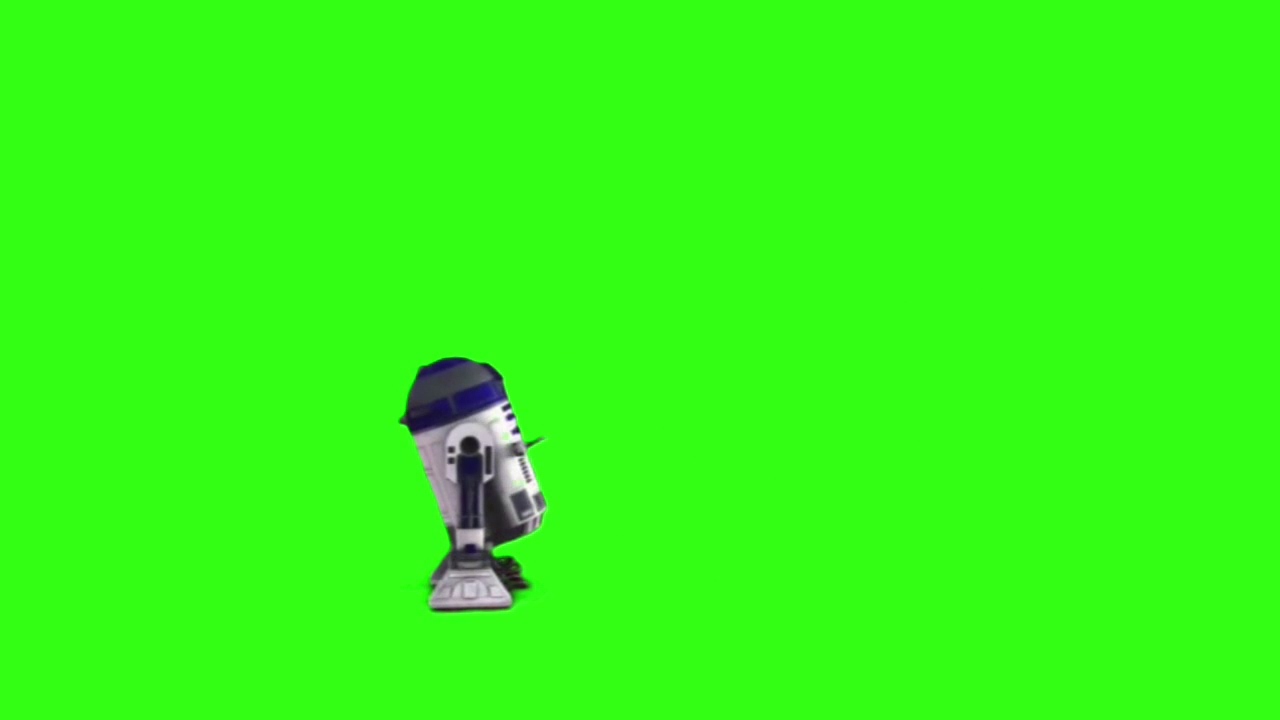 R2-D2 Electro Shock/ Star Wars Green Screen - YouTube