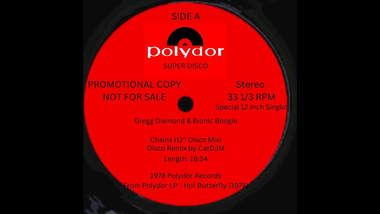 Gregg Diamond & Bionic Boogie - Chains (Polydor Records 1978) (12 ...