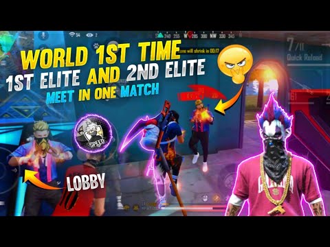 WORLD FIRST TIME FIRST ELITE VS SECOND ELITE FACE TO FACE 😱|| FIRST ...