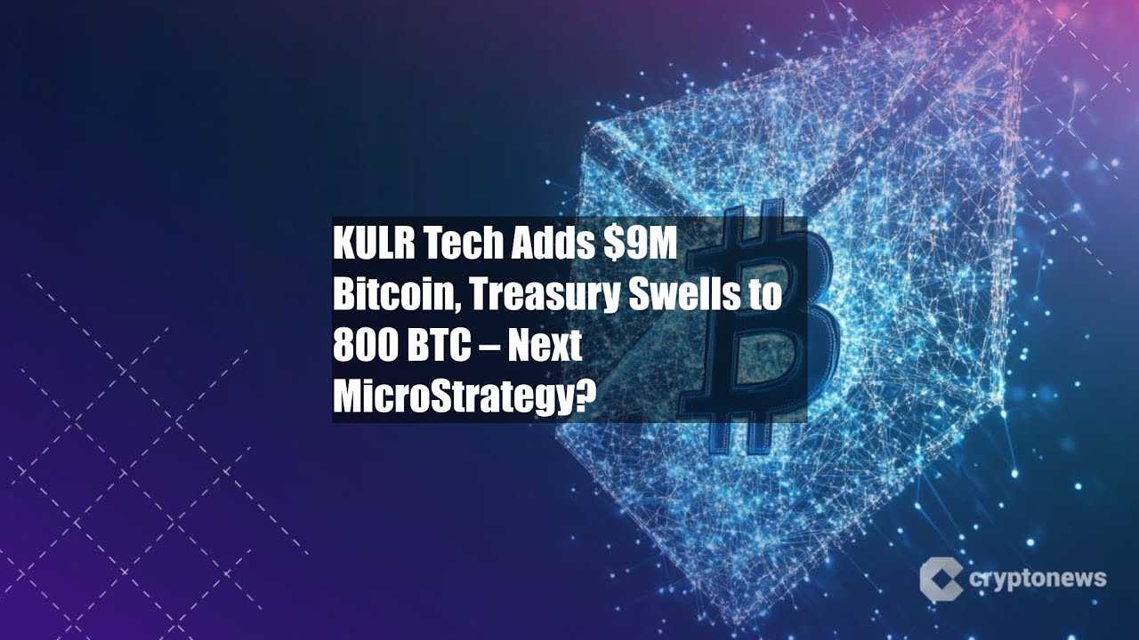 KULR Tech Adds $9M Bitcoin, Treasury Swells to 800 BTC – Next - YouTube
