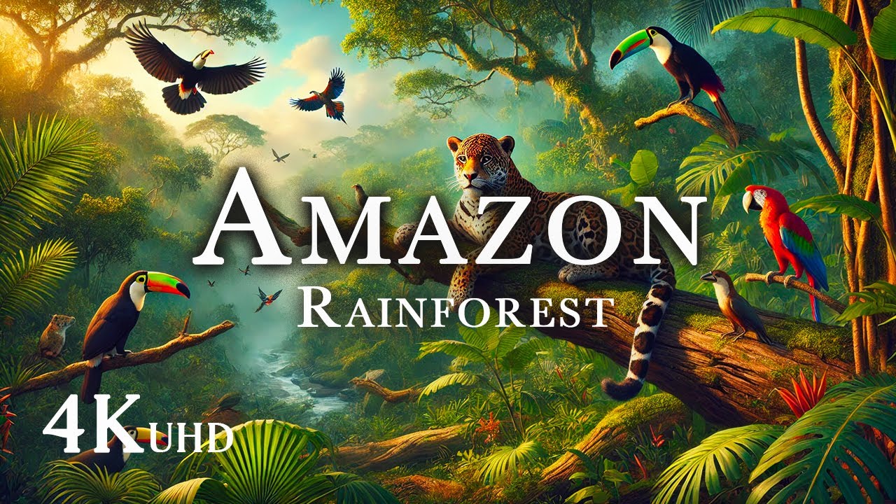 Amazon 4k - The World’s Largest Tropical Rainforest| Jungle Sounds ...