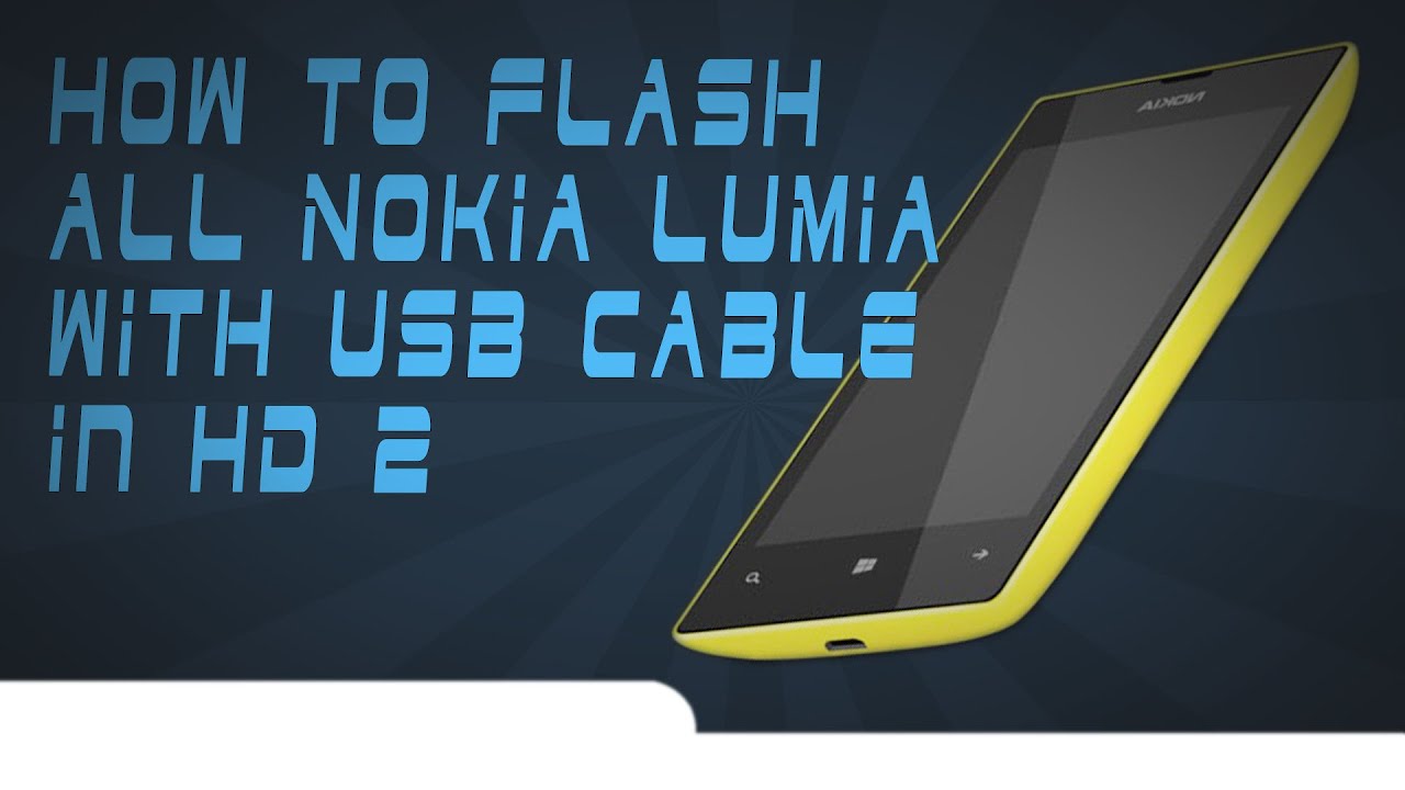 How to Flash All Nokia Lumia With Usb Cable in HD 2 - YouTube