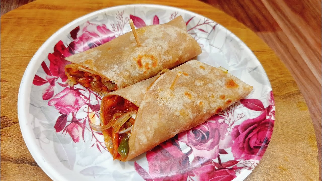 Street Style Veg Roll Recipe 🤩| How To Make Perfect Street Style Veg ...