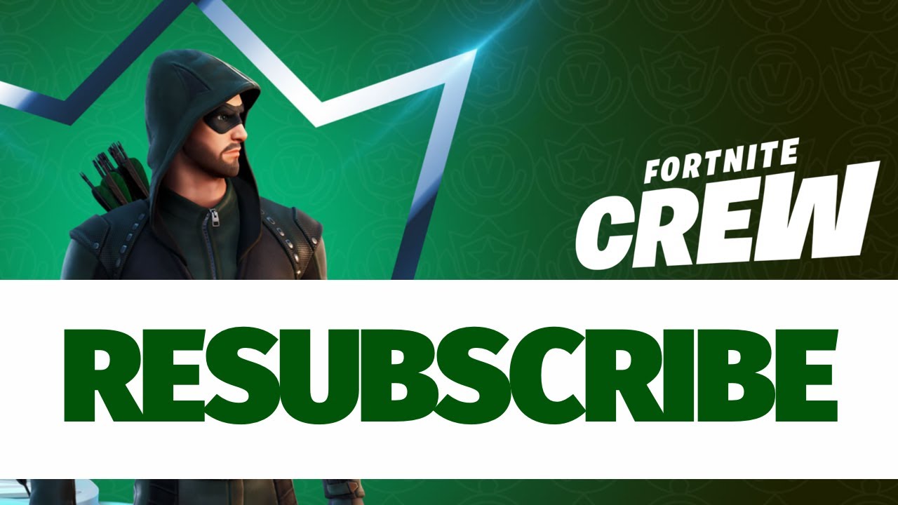 How to resubscribe to Fortnite Crew? - YouTube