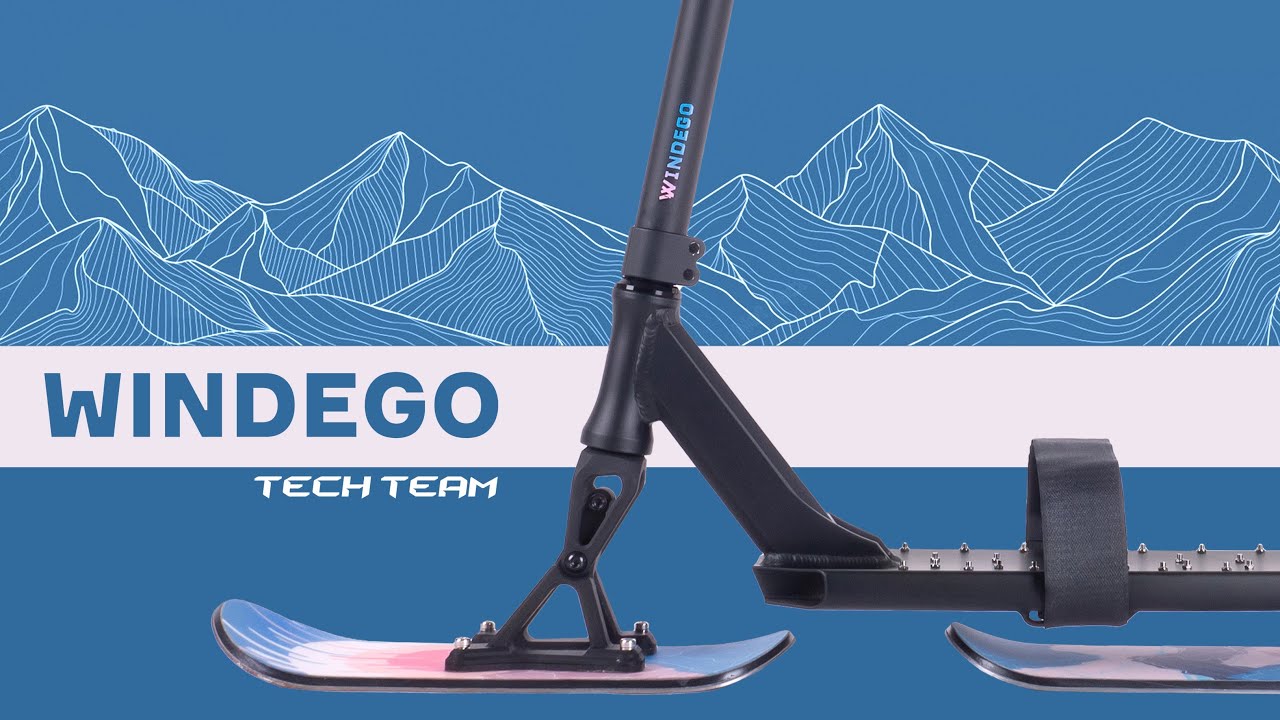 TECH TEAM WINDEGO⚡САМОКАТ ДЛЯ СНЕГА - YouTube