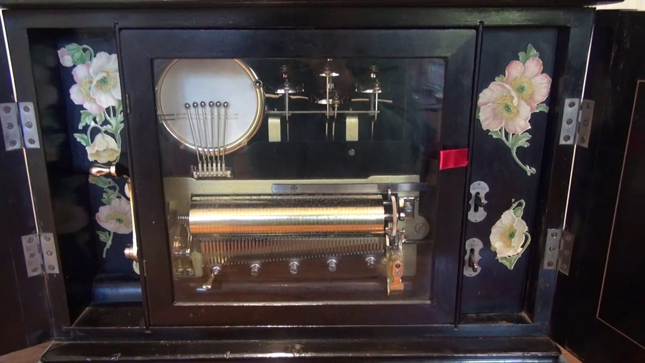 Antique Buffet Style Music Box: Rare - YouTube