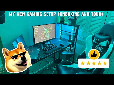 MY NEW GAMING SETUP (UNBOXING AND TOUR) - YouTube