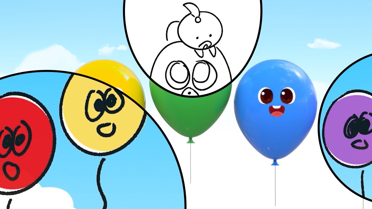 Learn Colors with Balloons 3D Making #learncolors #3danimation - YouTube