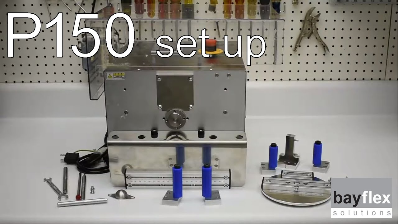 Bayflex Yuasa - Setup video for P150 bending mechanism - YouTube