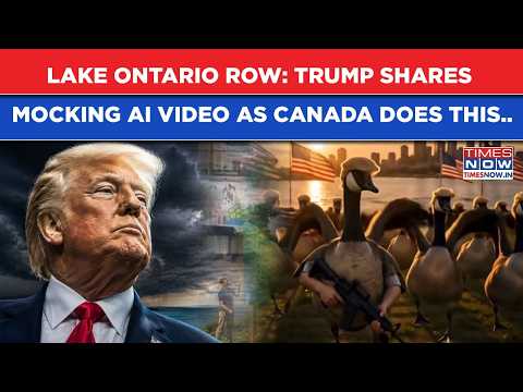 Trump Shares Mocking AI Video Showing Armed Donald Ducks Guarding Lake Ontario As Canada Does This