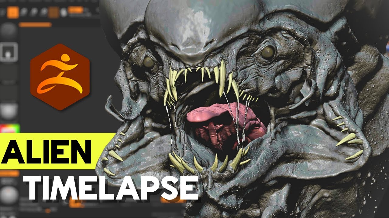 NEW ZBrush 2026 Speed Sculpt | Alien Creature from Outer Space - YouTube