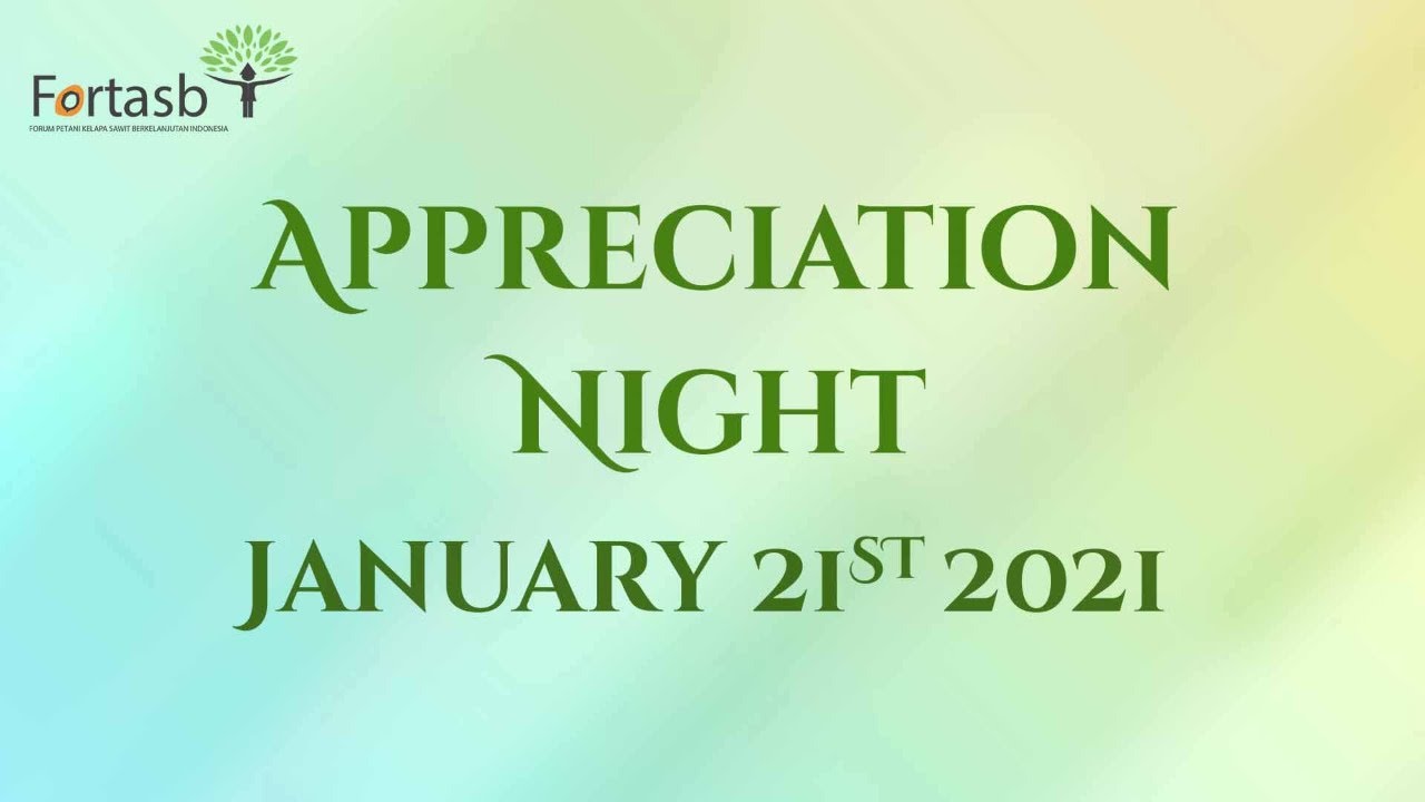 Appreciation Night - 21 January 2021 - YouTube