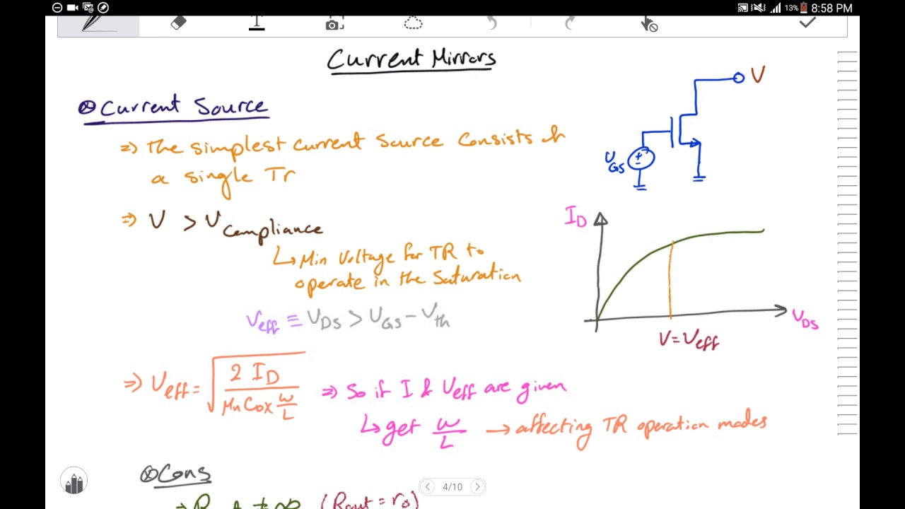 Analog Integrated Circuits 6: Current Sources - YouTube