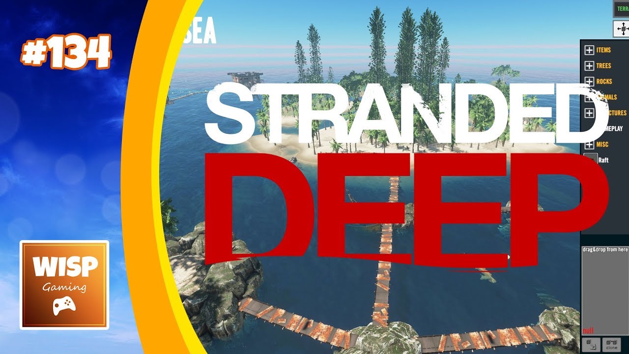 Stranded Deep: Advanced Map Editor - Shipwrecks and Sharks #134 - YouTube