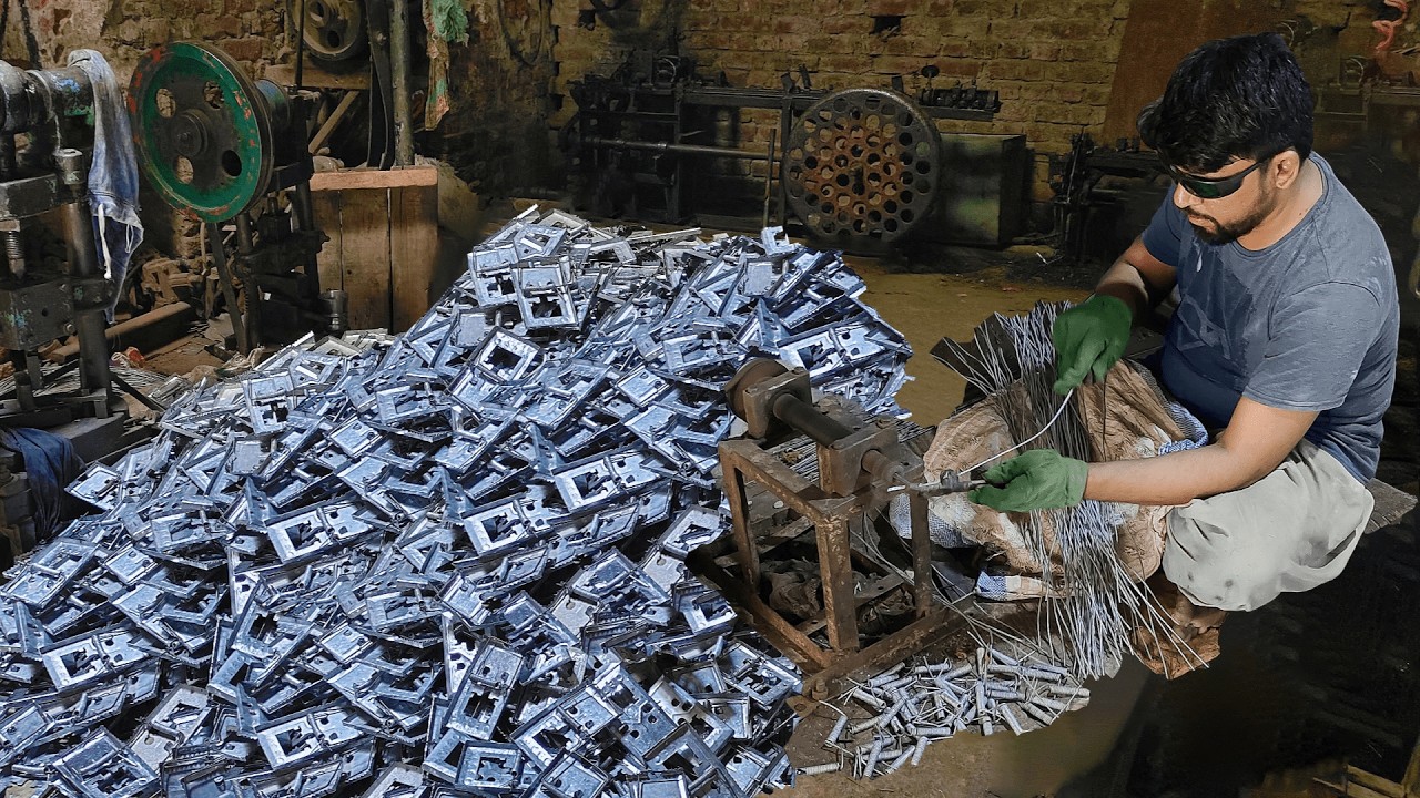 Mouse Traps Manufacturing Process Setup in Factory With Mass Production ...