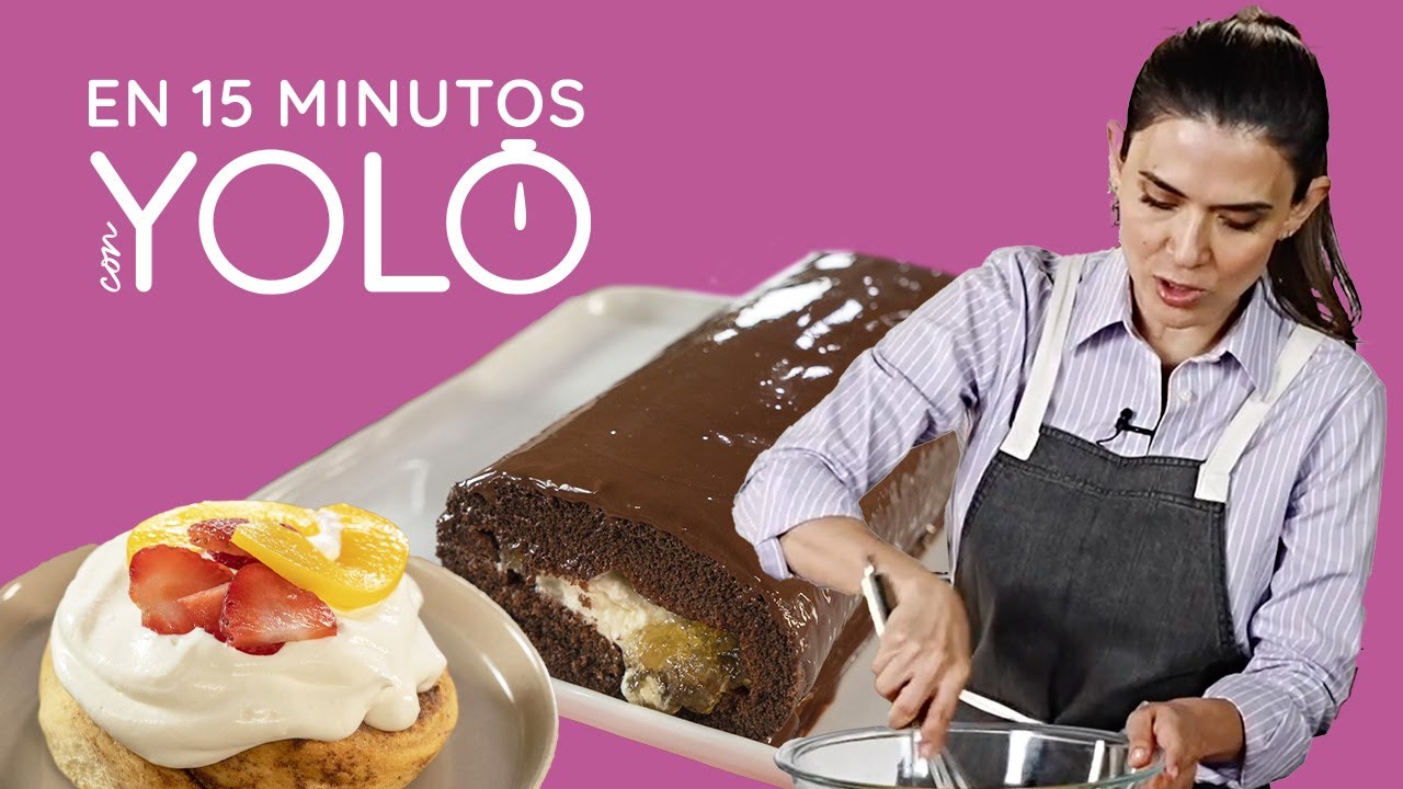 ¡Postres EXPRÉS! Chocorrol en microondas y Gelatina de mazapán | En 15 ...