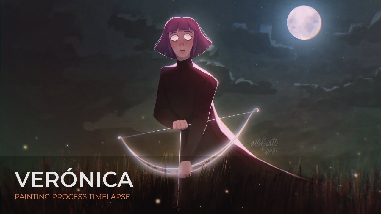 Painting Verónica - Original Character - Painting Timelapse - YouTube