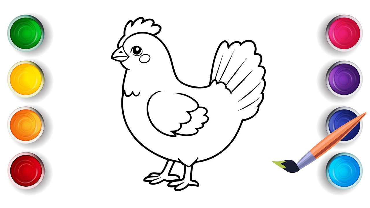 Chicken Coloring Pages | NEW Creative Fun for Kids - YouTube