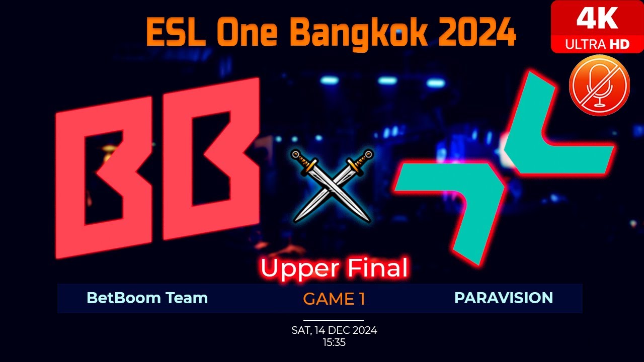 BetBoom Team vs PARAVISION Game 1 Highlights | Upper Final| ESL One ...
