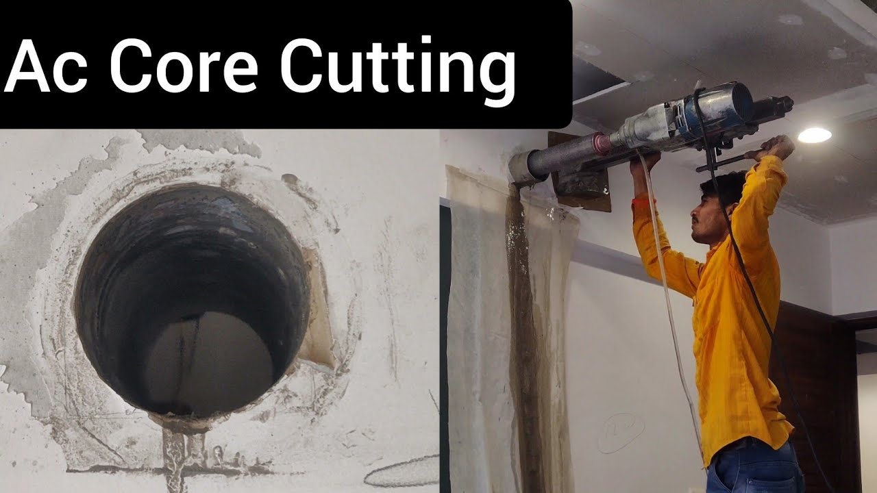 RCC Wall Core Cutting for Air Conditioner Installation | RCC concrete ...