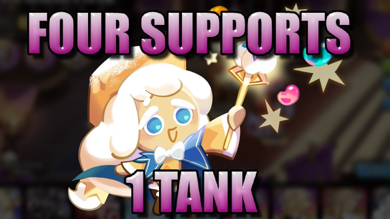 4 Supports 1 Tank | Cookie Run Kingdom (CRK) - YouTube