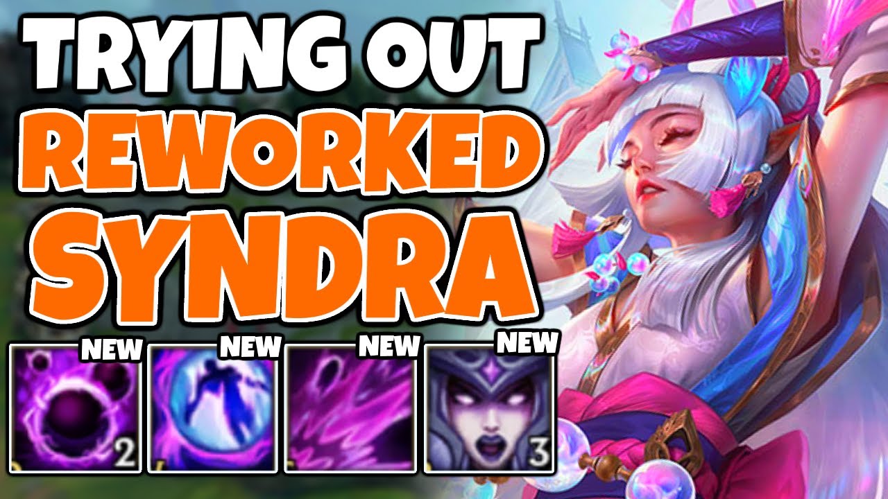 I tried REWORKED SYNDRA. Q has 2 CHARGES NOW? | New Syndra Update | 12. ...