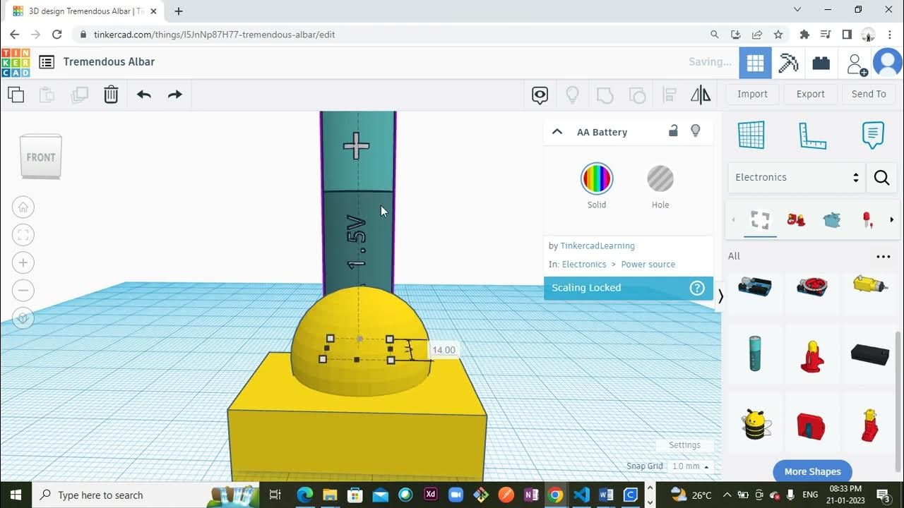 Demo Video For 3D Printing Using TinkerCad (2023 01 21 20 24 09) - YouTube