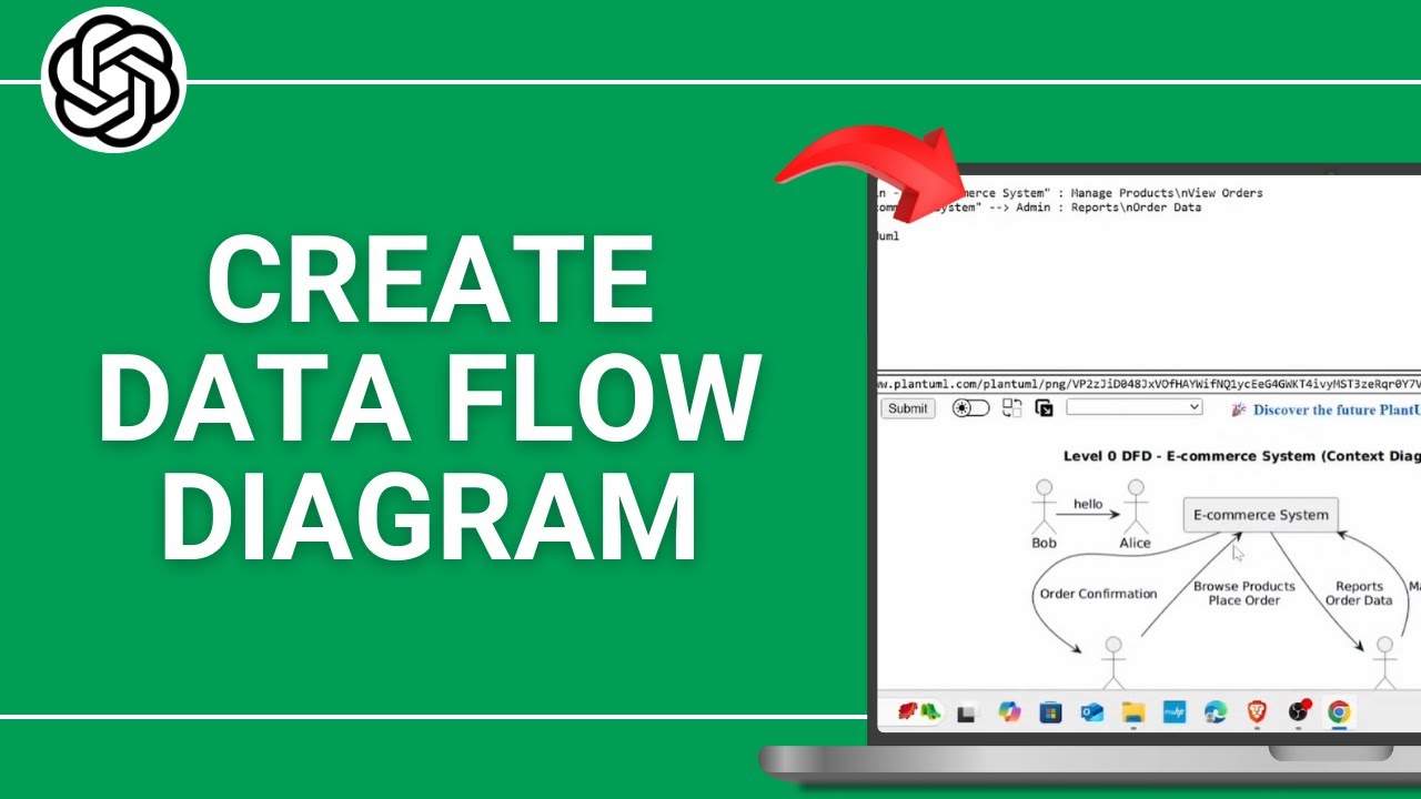 How to Create Data Flow Diagram using ChatGPT? - YouTube