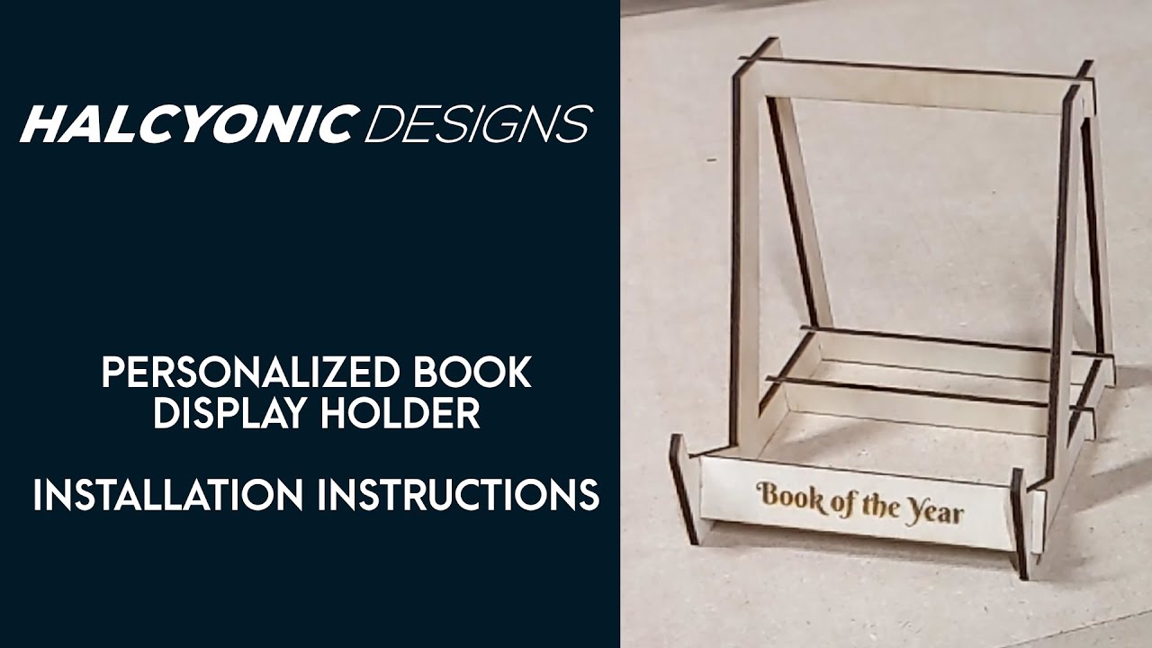 Personalized Book Display Holder - Installation Instructions - YouTube