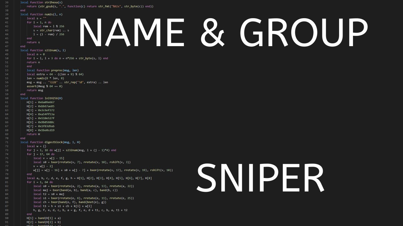 Name & Group Sniper | Roblox - YouTube