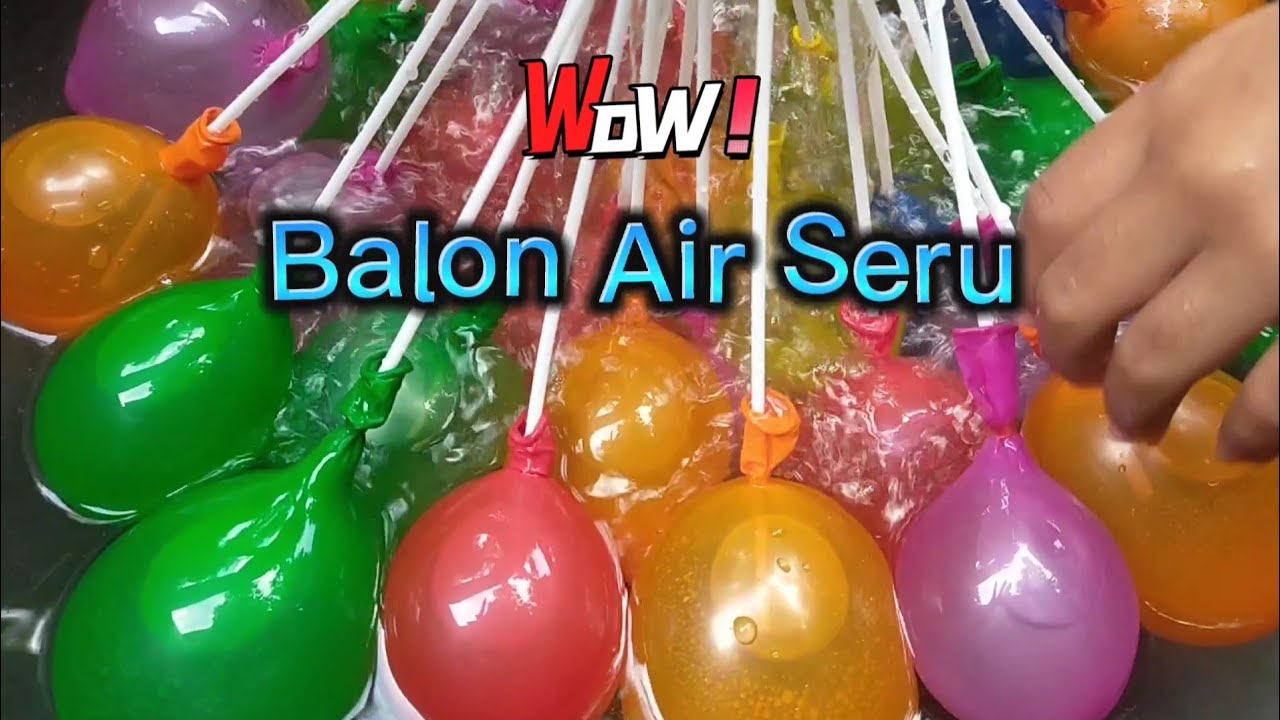 Wow, Balon Meletus Seru | FUN POPPING BALLOONS @cimomoci - YouTube