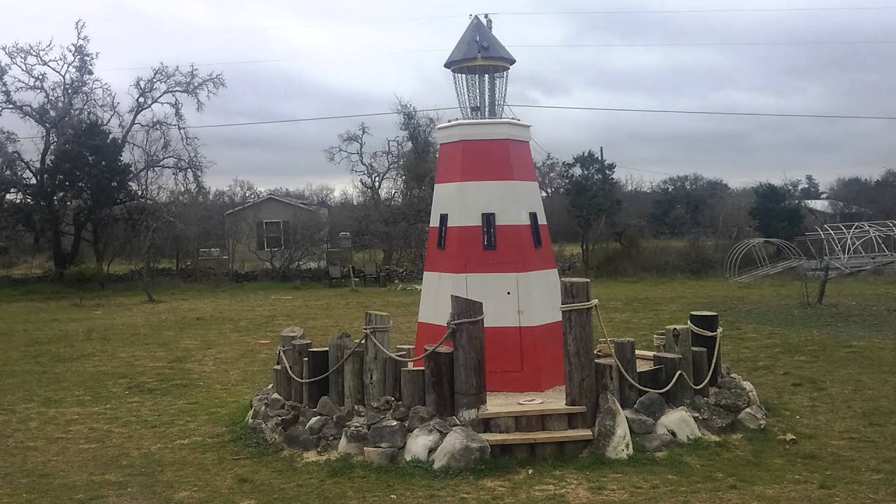 At the Flying Armadillo 2 par disc golf course. We always havin' a good ...