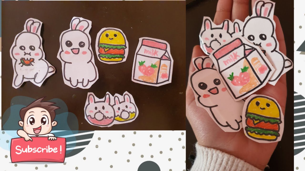 DIY Stickers | How to make stickers at home without sticker sheet ...