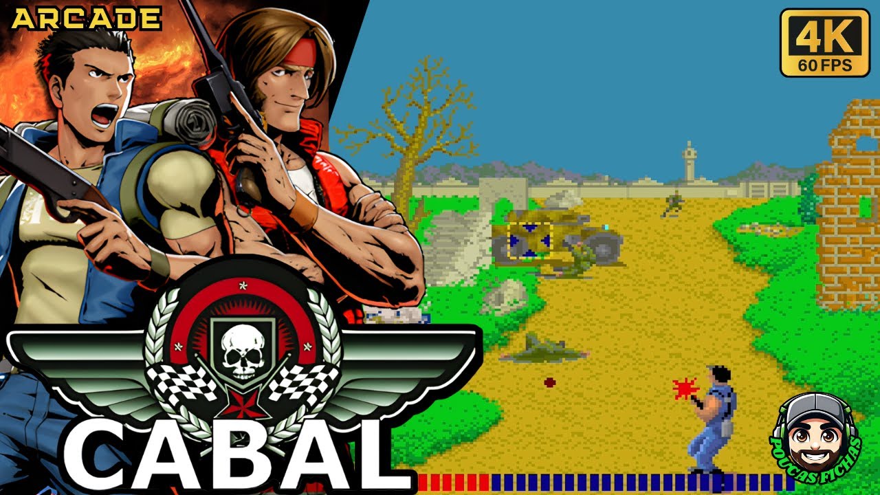 CABAL ( ARCADE / 1988 ) GAMEPLAY / 1CC - 4K HD 60 FPS 🔴 - YouTube