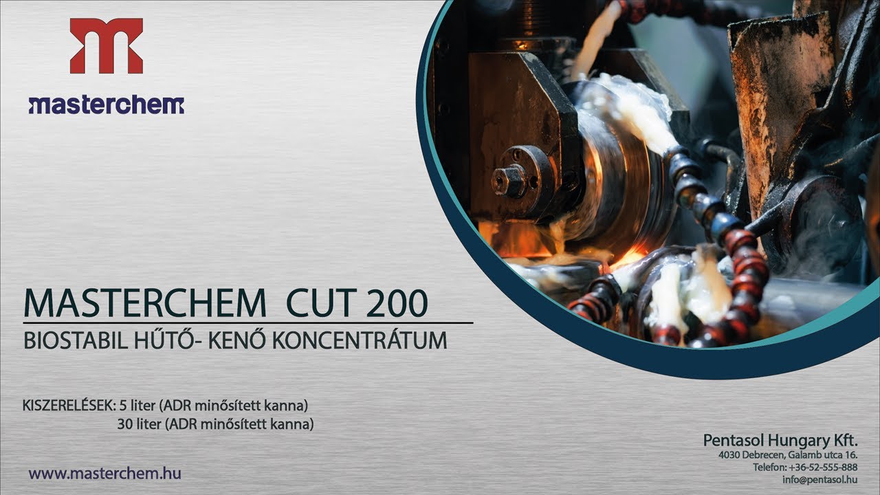Hűtő- kenő folyadék - Masterchem Cut 200 - YouTube
