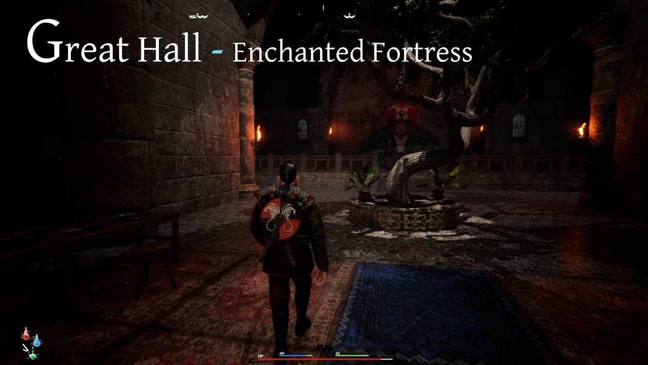 Great Hall - Enchanted Fortress (walkthrough) (Unreal Engine) - YouTube