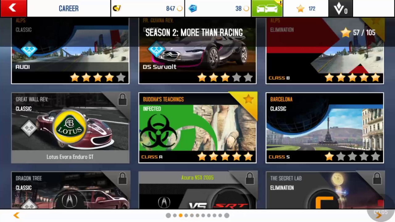 Asphalt 8 First race with class S RUF CTR3 - YouTube