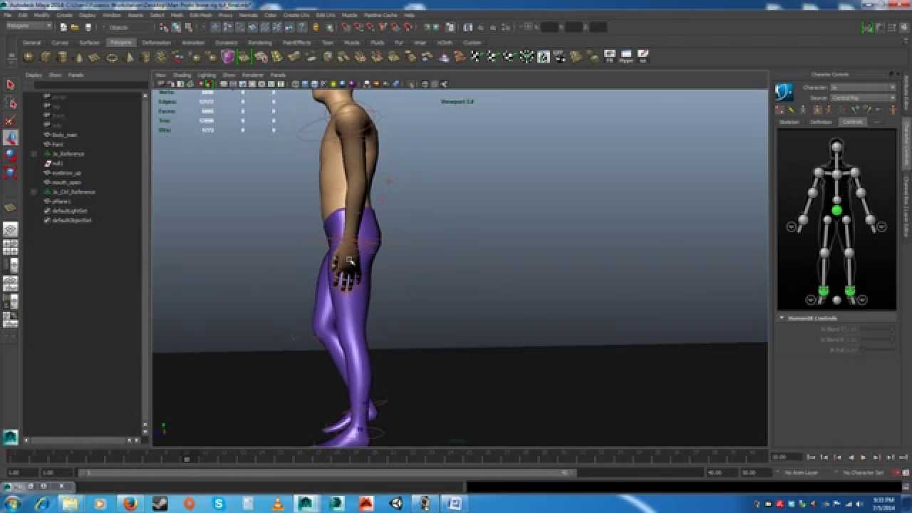 Animating Walk Cycle in Maya HumanIK - YouTube