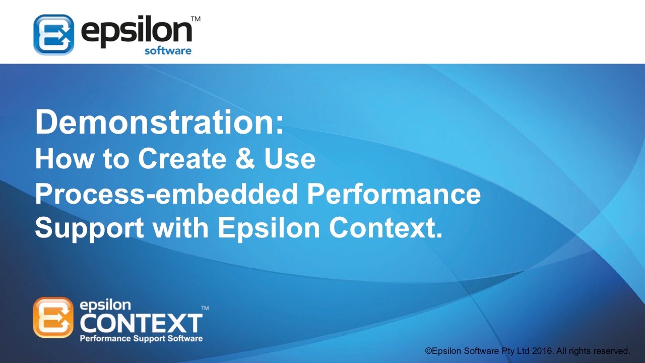 Epsilon Context Software Demo - YouTube