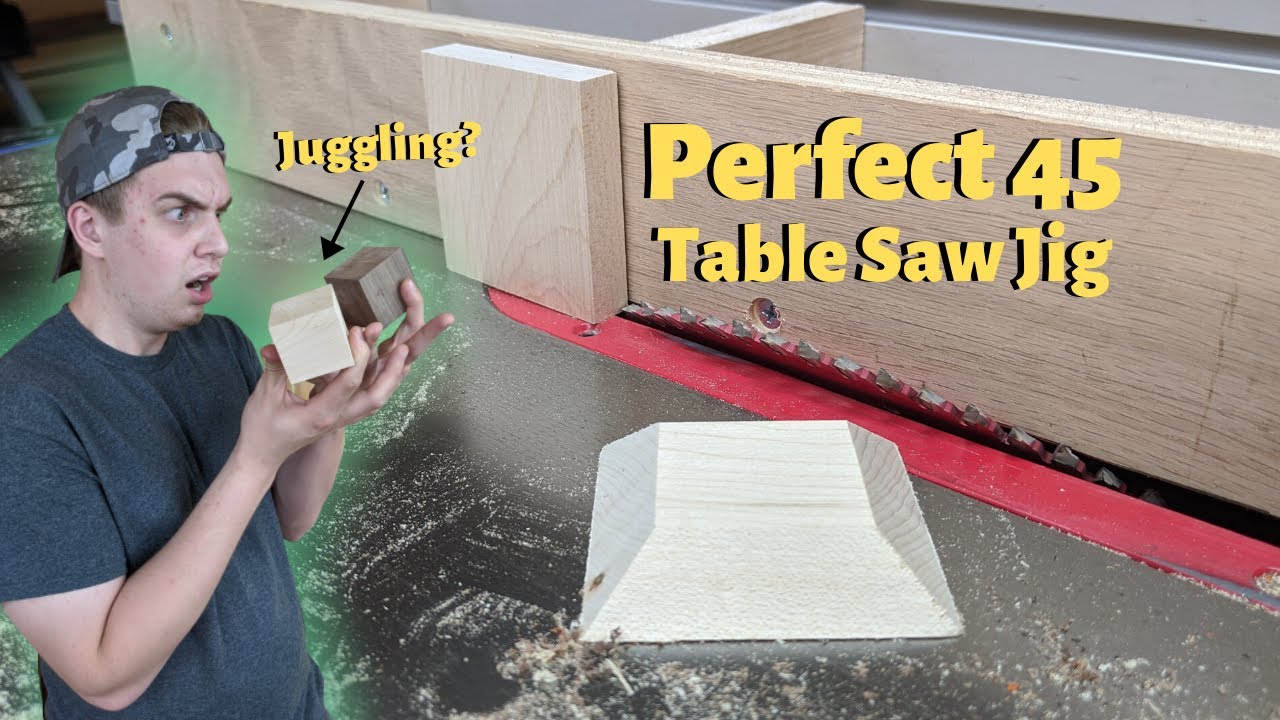 Easy Jig To Create Perfect 45 - YouTube