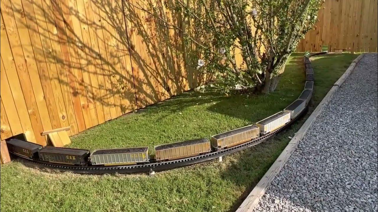 Outdoor G Scale train layout update 9-13-22 - YouTube