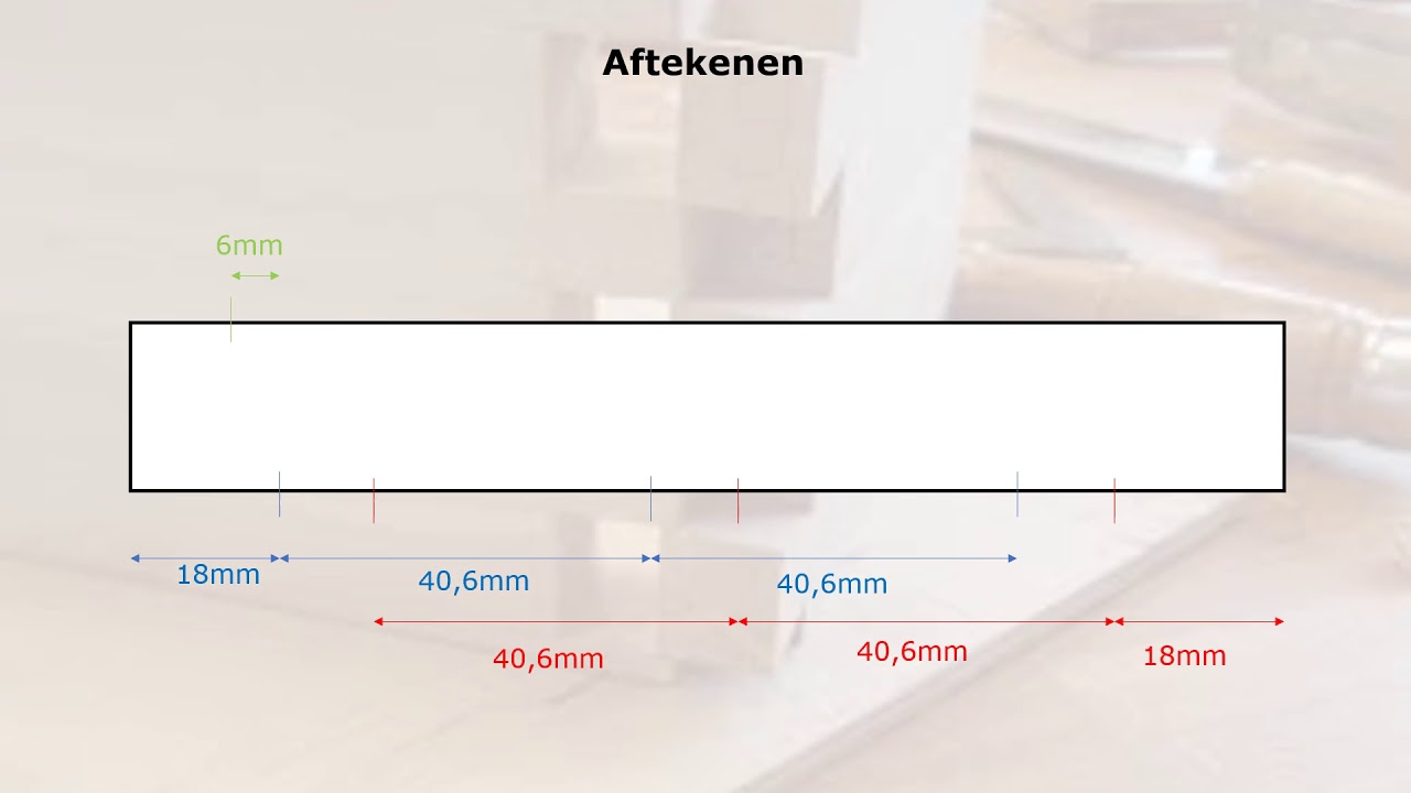 Zwaluwstaartverbinding berekenen en afschrijven - YouTube