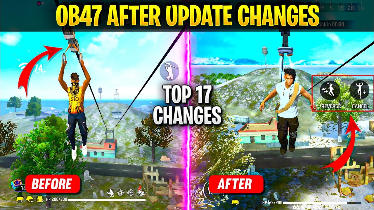 Top 17 Big Changes Of OB47 Updates Of Free Fire Battleground | ff Ob47 ...