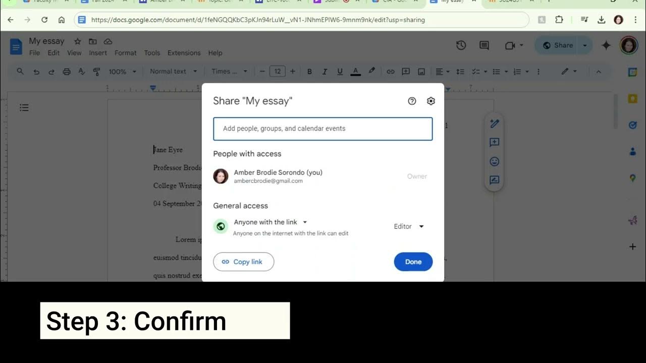 Submitting Using Google Docs - YouTube