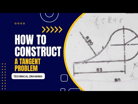 Engineering drawing (Tangent problem),1(one) - YouTube