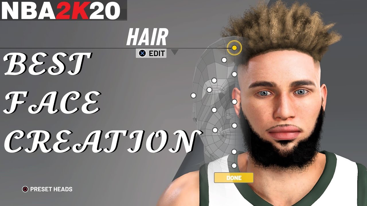 THE BEST FACE CREATION IN NBA 2K20! | BEST DRIPPY FACE CREATION 2K20 ...